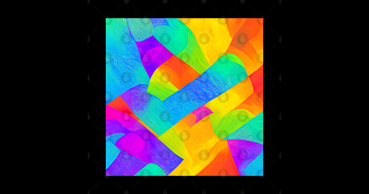 omg pattern abstract background - Colorful Pattern - Sticker | TeePublic