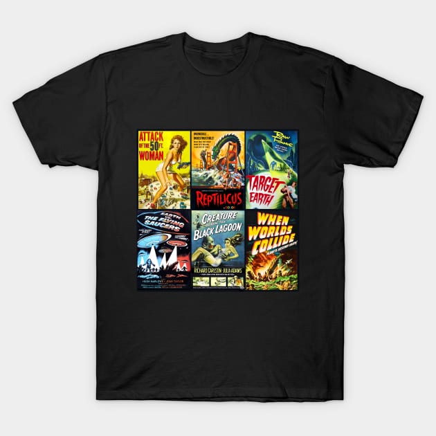 50s Sci-Fi Movie Poster Collection #2 - Movie Art - T-Shirt | TeePublic
