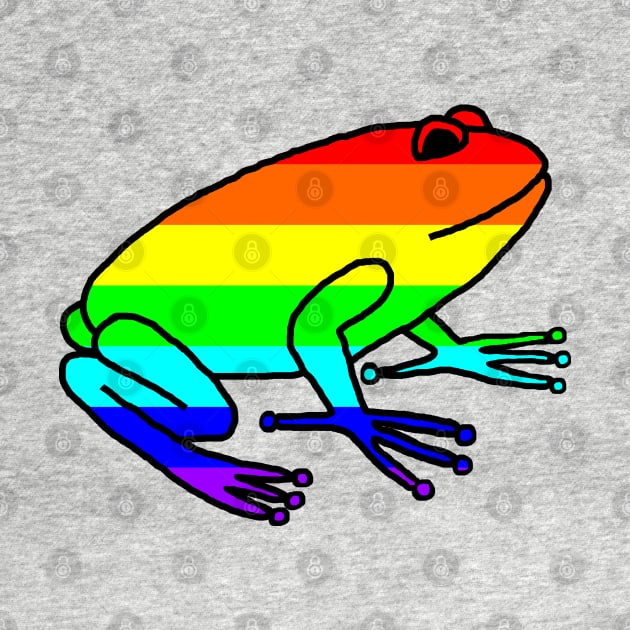 Rainbow Frog - Rainbow - T-Shirt | TeePublic