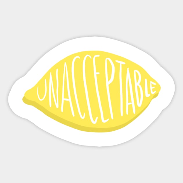 Lemon Grab: Unacceptable - Adventure Time - Sticker | TeePublic