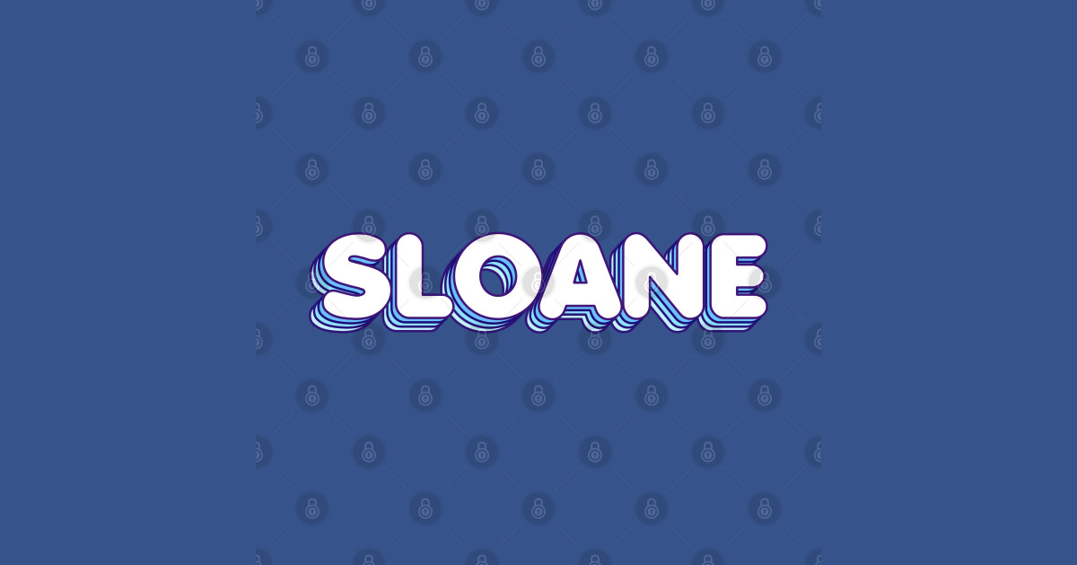 Blue Layers Sloane Name Label - Blue Layers Sloane Name Label - T-Shirt ...