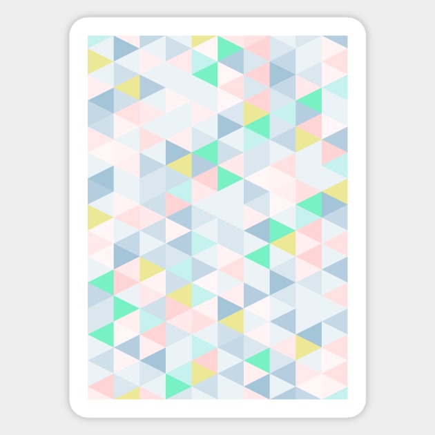 Pastel Geometry - Abstract - Sticker | TeePublic