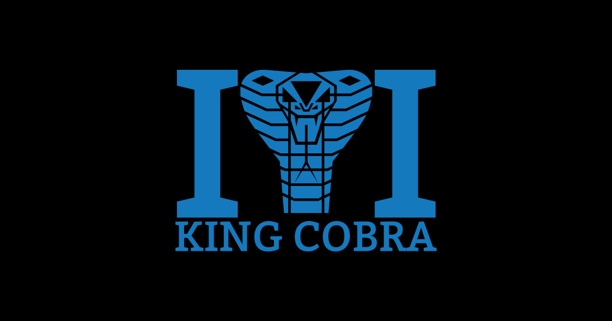 King Snake - Blue - King Cobra - Sticker | TeePublic
