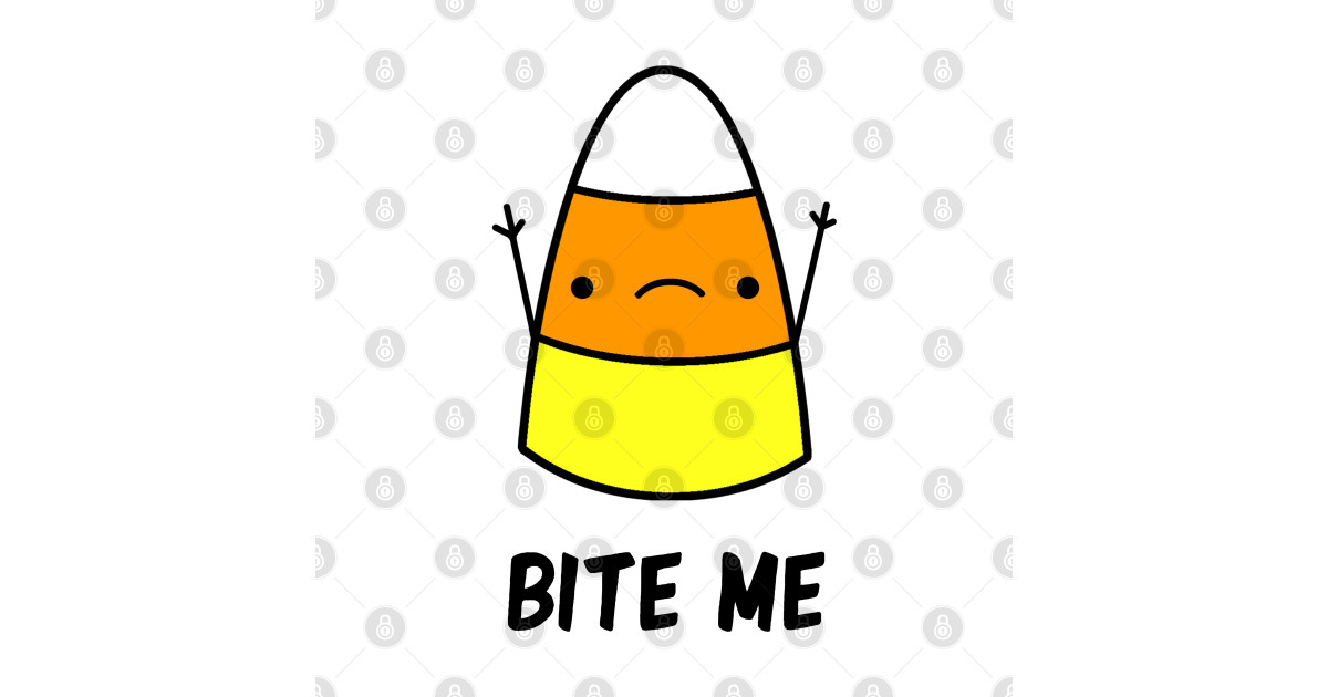 Bite Me! - Candy Corn - T-Shirt | TeePublic