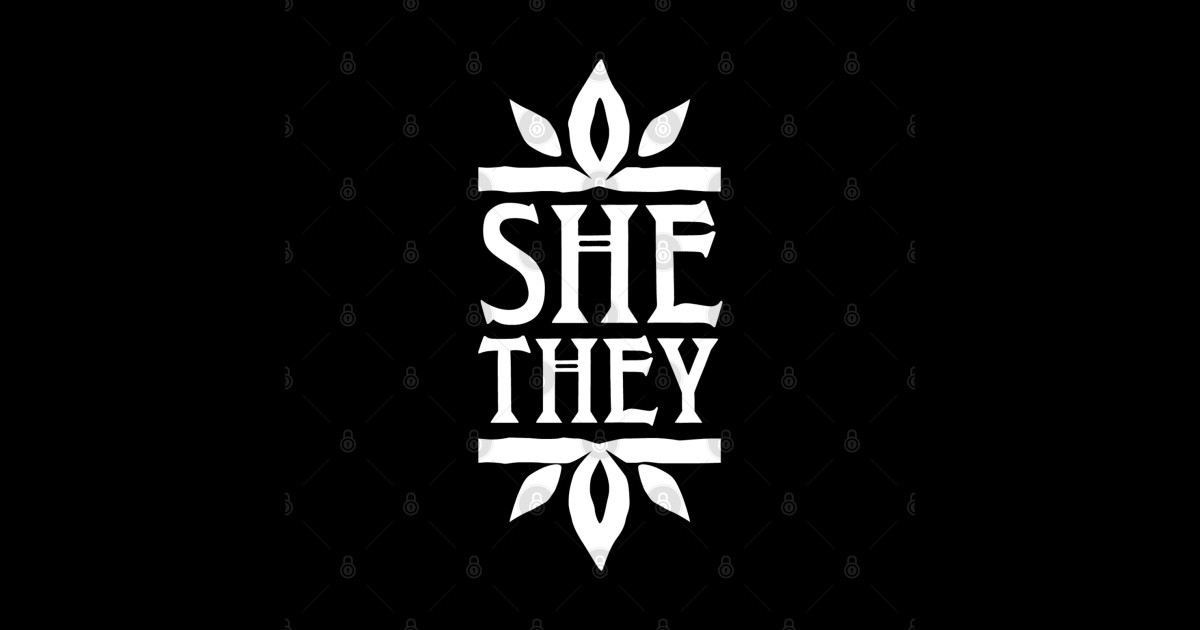 Witchy Gothic She They Pronoun - She - Magnet | TeePublic