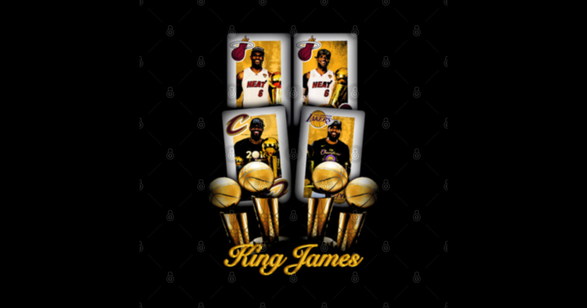 Lebron James King James - Lebron James - Sticker | TeePublic