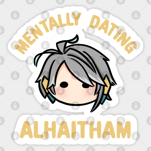 Genshin Impact Mentally dating Alhaitham chibi head | Morcaworks ...