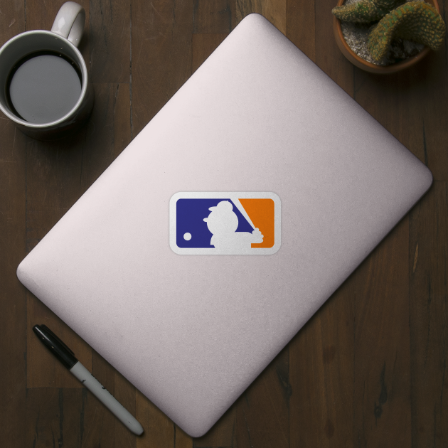 Mr. Met Baseball League Logo - Mets - Sticker | TeePublic