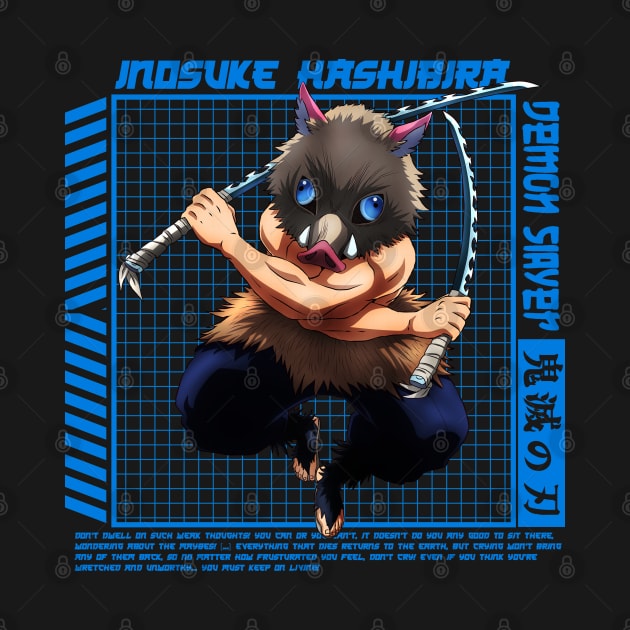 Inosuke Hashibara - kimetsu no yaiba - Demon Slayer - T-Shirt | TeePublic