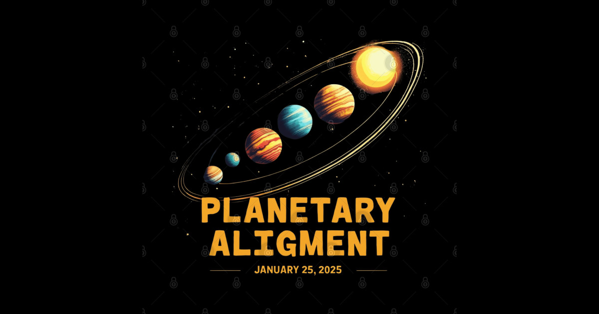 System Solar Planets Planetary Alignment January 25th 2025 - Lanetary ...
