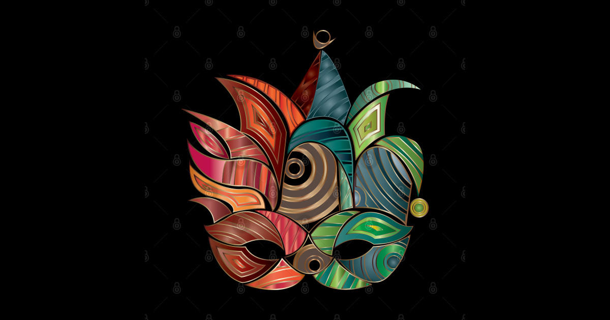 Theatre Joker Mask Dsesign - Theatre Joker Mask - Sticker | TeePublic