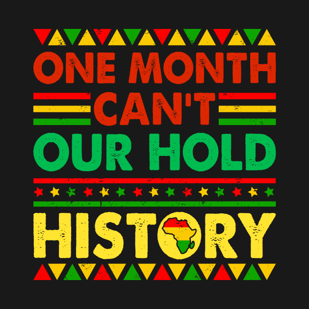 One Month Cant Hold Our History African Black History Month One