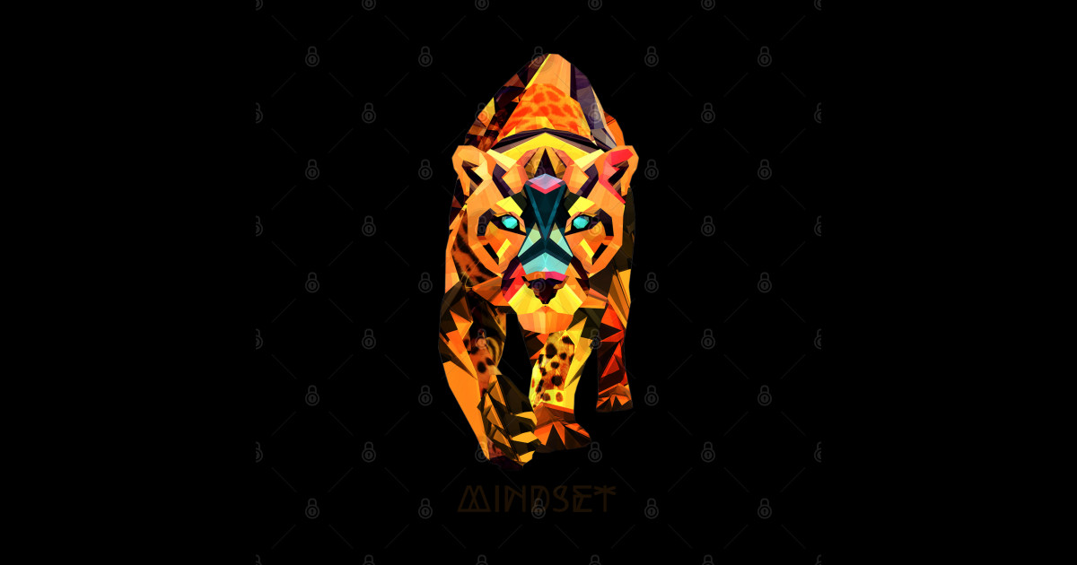 Mindset Tiger - Mindset - Sticker | TeePublic