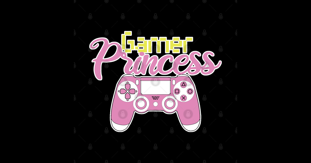 Gamer Princess Power - Girl - Sticker | TeePublic