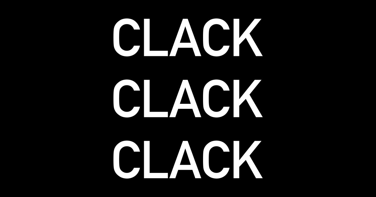 Clack Clack Clack - American Dad - Sticker | TeePublic