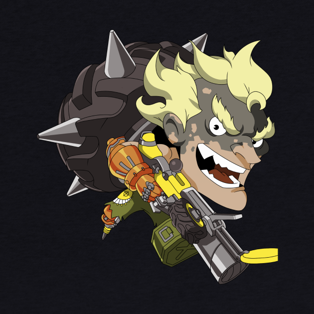 Junkrat cute spray - Overwatch - Baseball T-Shirt | TeePublic