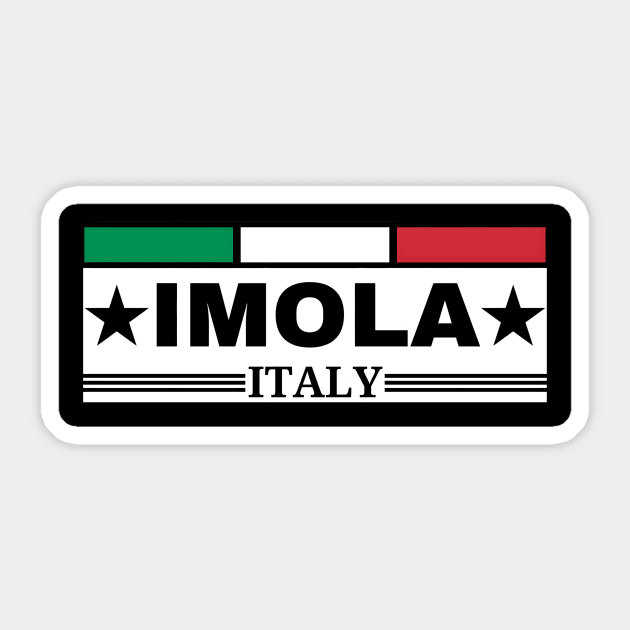 Imola Italian Flag - Made In Imola - Sticker | TeePublic