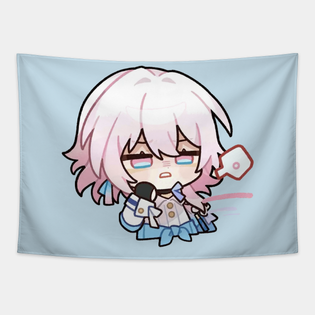 Honkai Star Rail Chibi March 7th - Honkai Star Rail - Tapestry | TeePublic