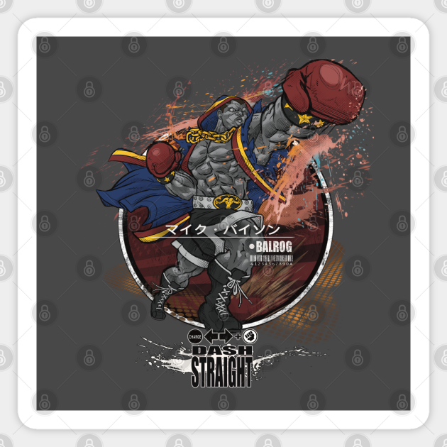 BALROG: DASH STRAIGHT - Street Fighter - Sticker | TeePublic