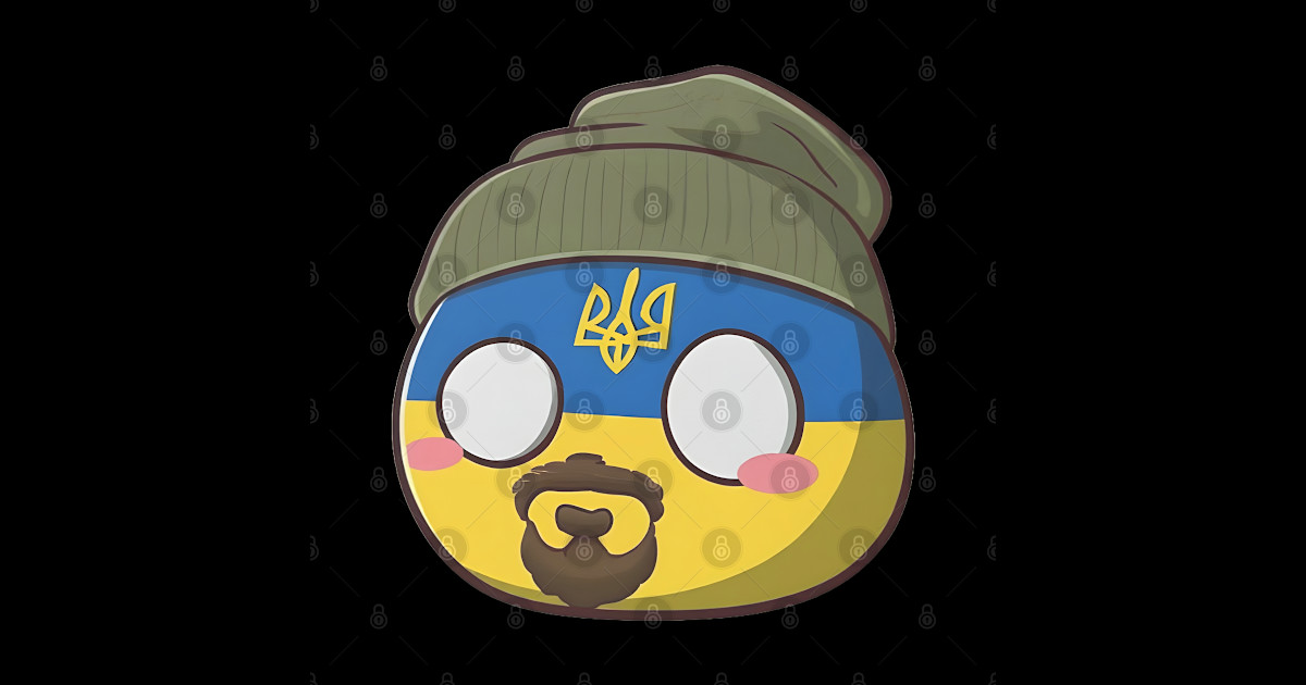 Ukraineball Countryball Budanov Polandball - Polandball - Sticker ...