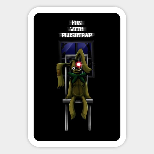 Fun With Plushtrap - Five Nights At Freddys - Sticker | TeePublic