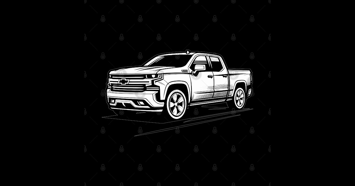 Chevrolet Silverado - Chevrolet Silverado - Sticker | TeePublic