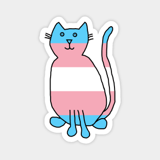 Transgender Pride Flag Cute Kawaii Cats Magnets for Sale | TeePublic
