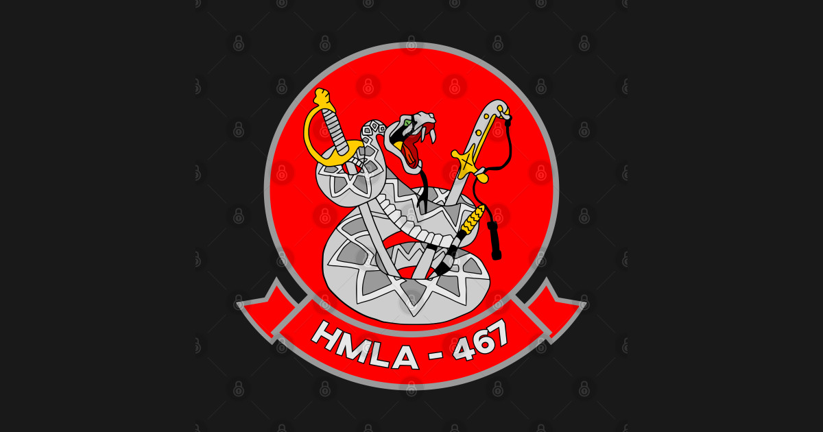 HMLA 467 The Sabers - Squadron Patches - T-Shirt | TeePublic