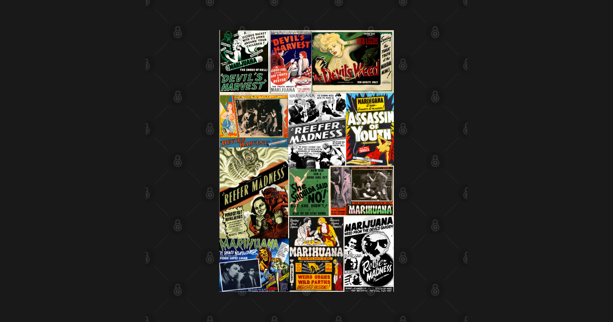 Vintage film posters - anti marijuana propaganda collage - Anti ...