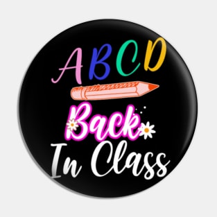 Back To School Abcd Back In Class Rock Pins and Buttons for Sale ...