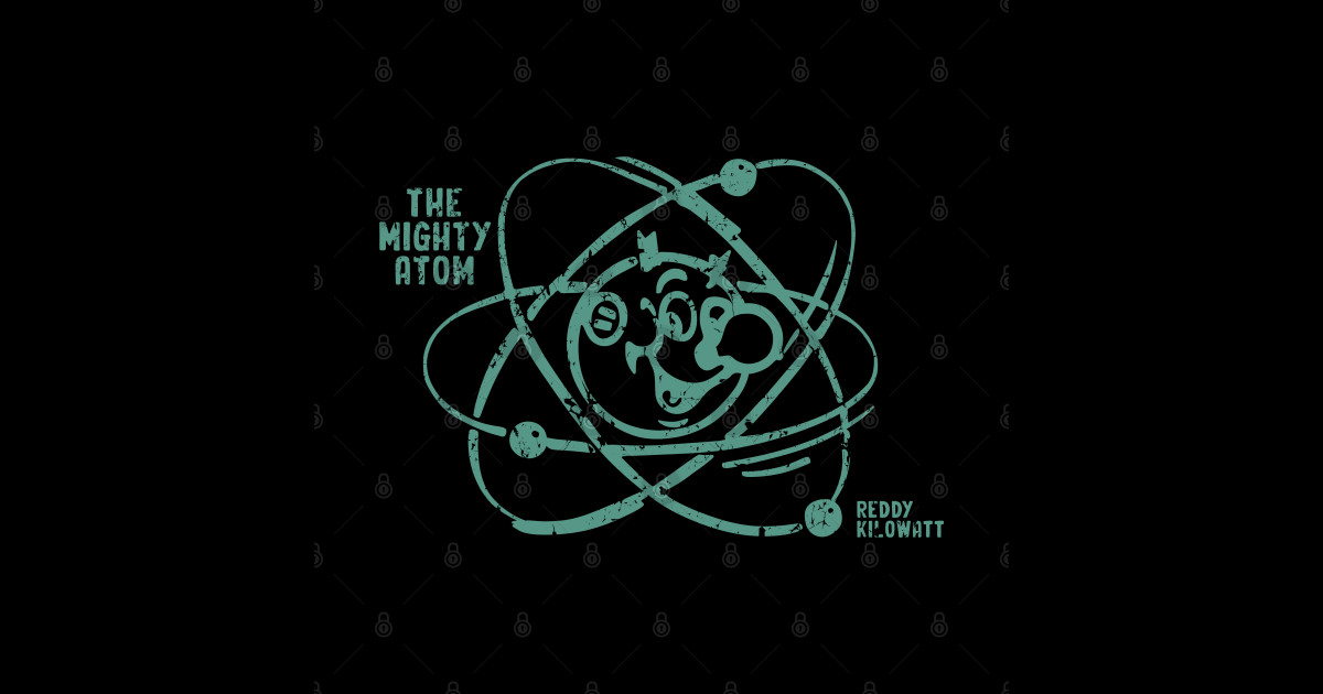 The Mighty Atom - Reddy Kilowatt - The Mighty Atom - Sticker | TeePublic