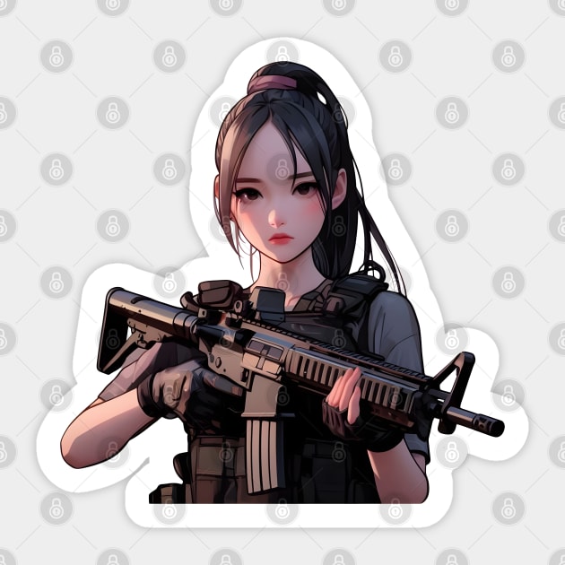 Tactical Girls' Frontline - Tactical - Sticker | TeePublic