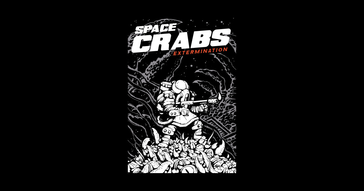 Space Crabs - Alien Invasion - Sticker | TeePublic