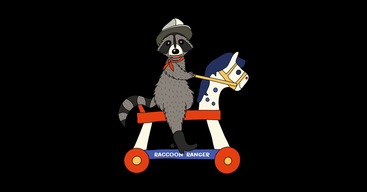 The Raccoon Ranger - Raccoon - Sticker | TeePublic