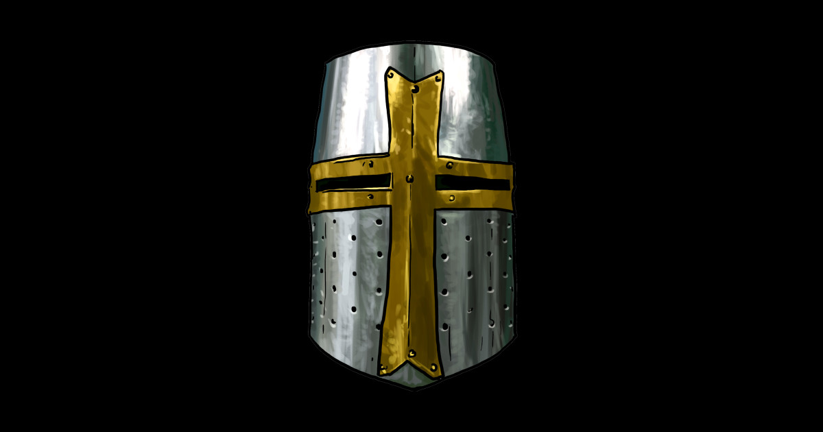 Crusader Helmet - Crusader - Sticker | TeePublic