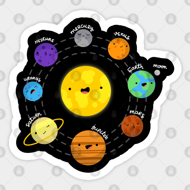 Solar System Planets Stickers at Leona Flowers blog