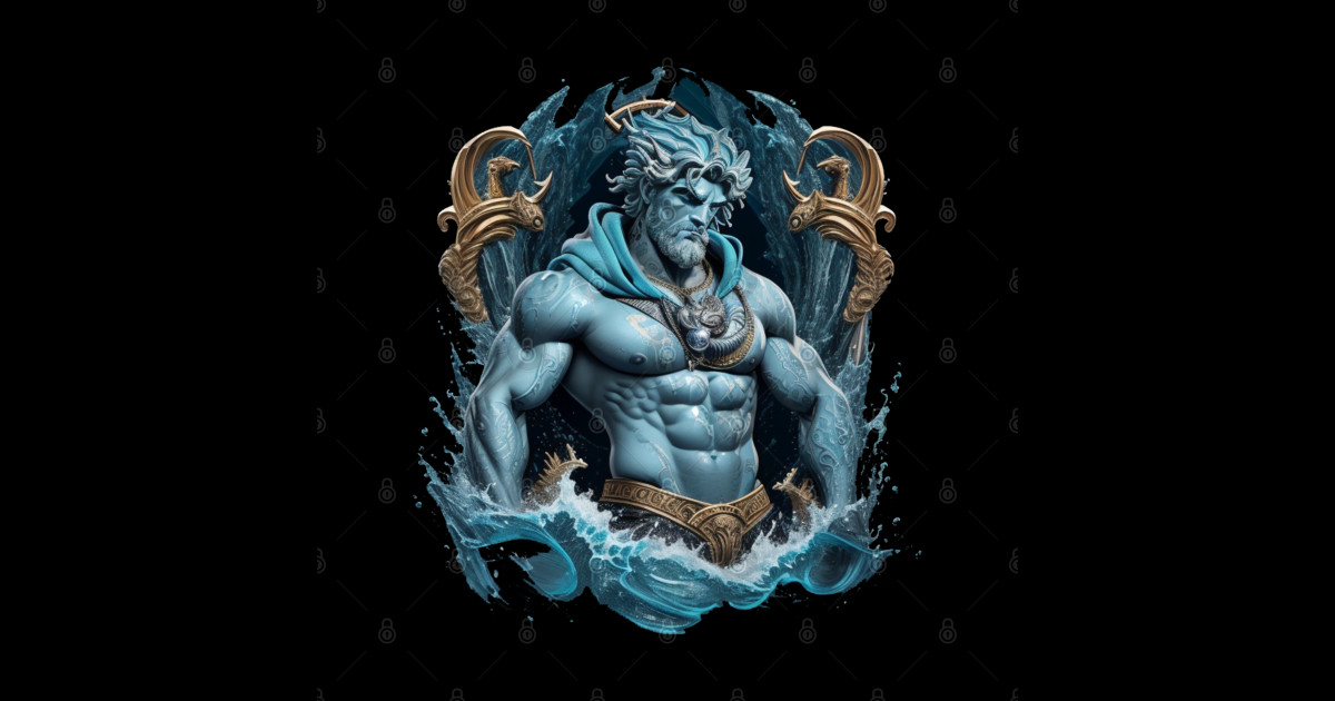 Poseidon - Poseidon Greek God - Sticker | TeePublic