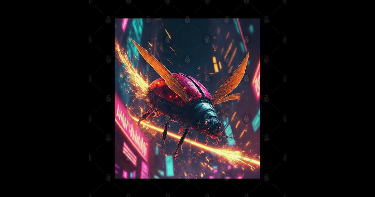 Fun Flying June Bug Beetle - Flying - Sticker | TeePublic