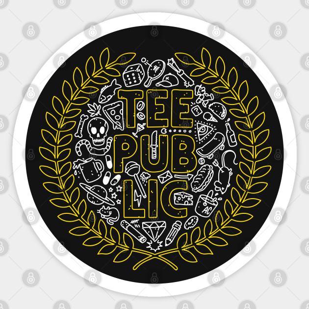 TeePublic Logo Sticker - Test - Sticker | TeePublic