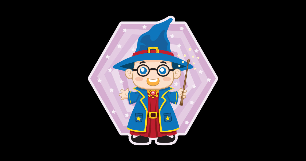 Wizard Kid - Wizard - Sticker | TeePublic