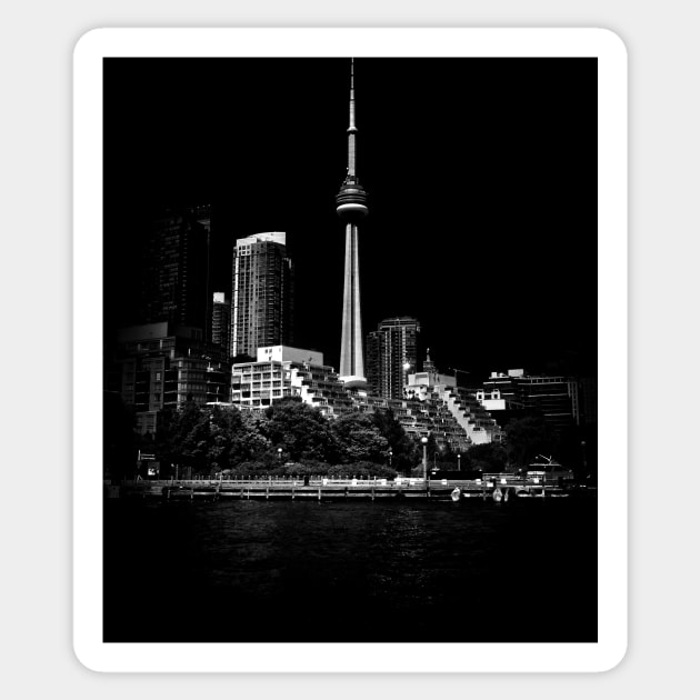 CN Tower From Bathurst Quay Toronto Canada - Toronto - Sticker | TeePublic