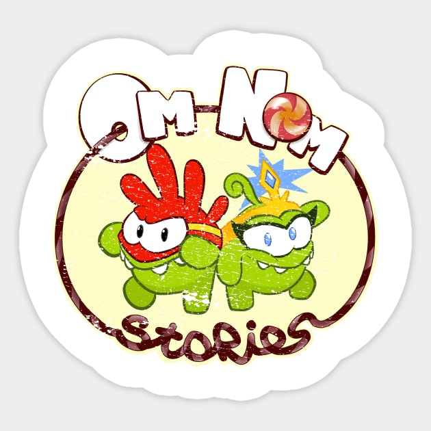 om nom - Om Nom Stories - Sticker | TeePublic