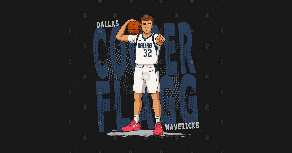 Cooper Flagg Poster - Cooper Flagg Dallas Mavericks - T-Shirt | TeePublic