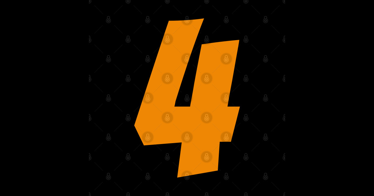 Lando Norris 4 - Driver Number - Lando Norris - Sticker | TeePublic