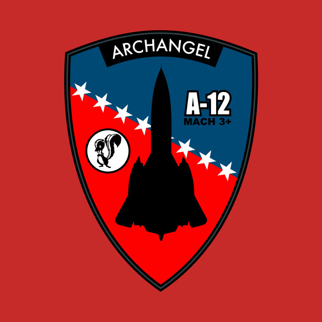 A-12 Archangel (Front & Back logo) - Sr71 Blackbird - T-Shirt | TeePublic