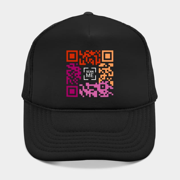 Lesbian QR Code - Lesbian - Hat | TeePublic