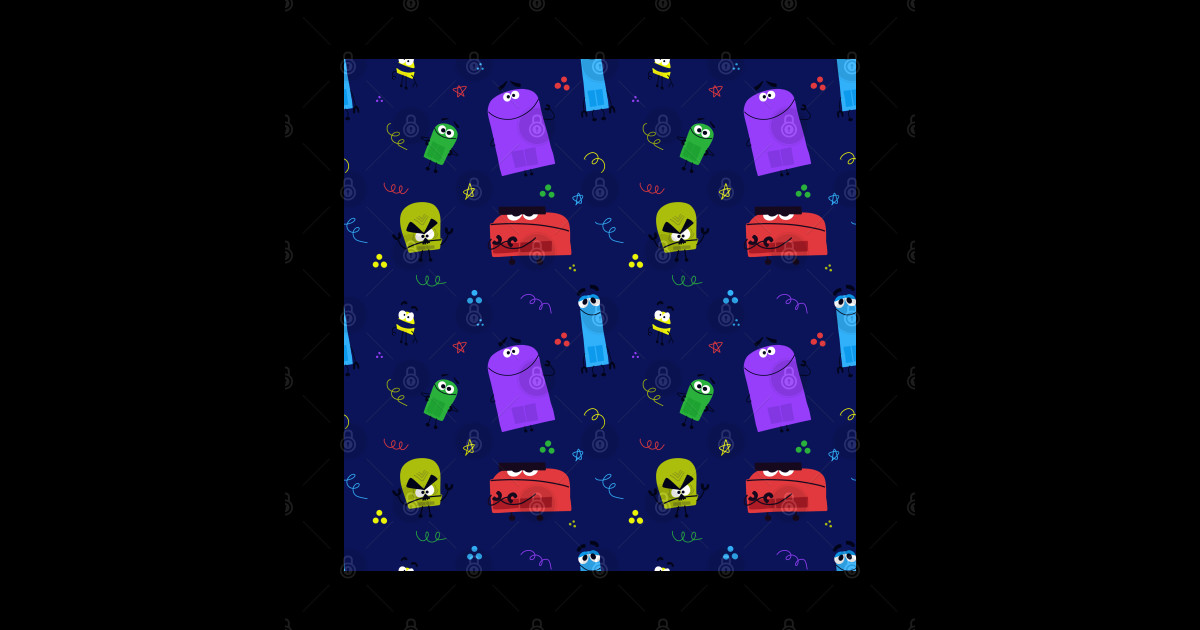 Storybots- netflix pattern - Storybots - Sticker | TeePublic