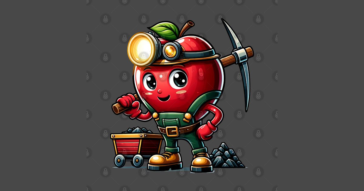 apple the miner - Miner - T-Shirt | TeePublic