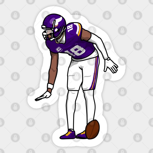 too small jefferson - Justin Jefferson - Sticker | TeePublic