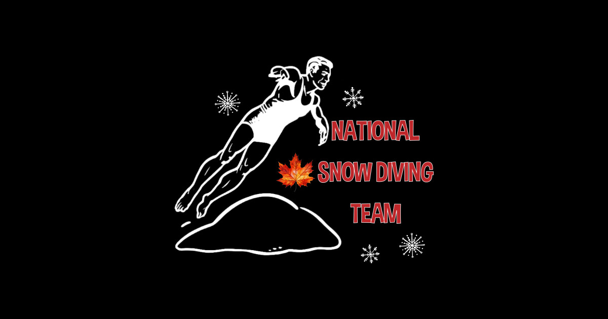 Canadian National Snow Diving Team Team - Snow Diving - Sticker | TeePublic